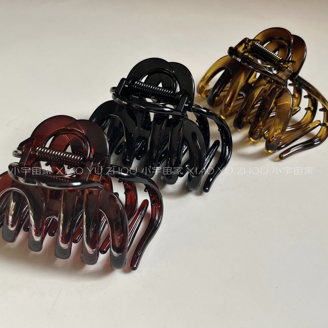 Camlpra French high-end extra-large hair clip small plate hair clip ...