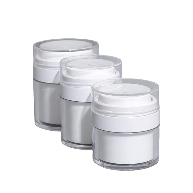 Vacuum facial cream dispensing bottle push-type travel bottle cosmetics ...