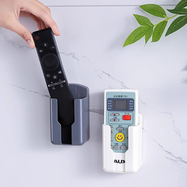 Air conditioning TV remote control storage box wall hanging rack ...