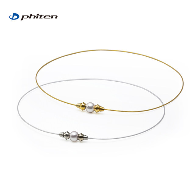 Phiten flagship storefreeasy light silk natural cotton pearl ball wire necklace choker necklace
