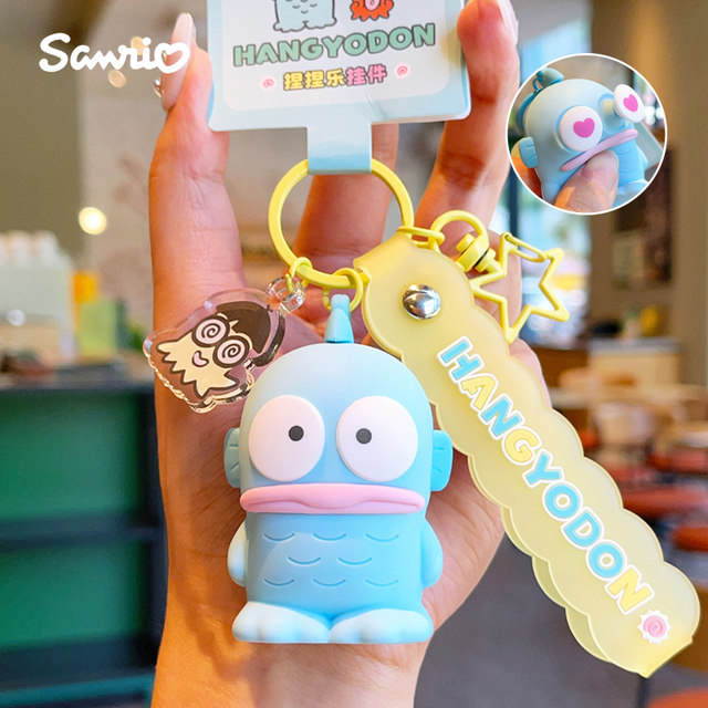 2024 New Sanrio Ugly Fish Hanton Kneading Decompression Keychain Cute ...