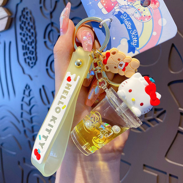 Genuine Sanrio Jade Dog Keychain Big-eared Dog Cartoon Car Keychain ...