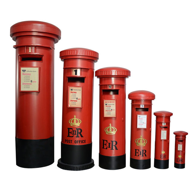 Extra large British retro mailbox model photography props home soft ...