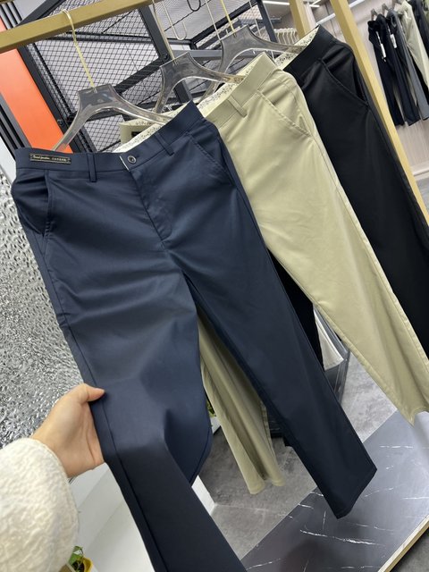 Lycel blend! Spring and summer men's business commuting anti-wrinkle ...