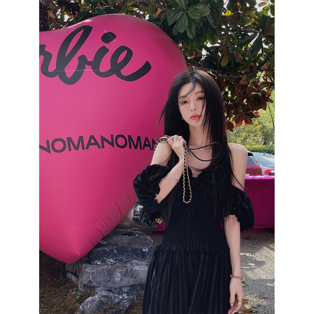 Xu Lin mini French tea break dark pattern Hepburn style high-end ...