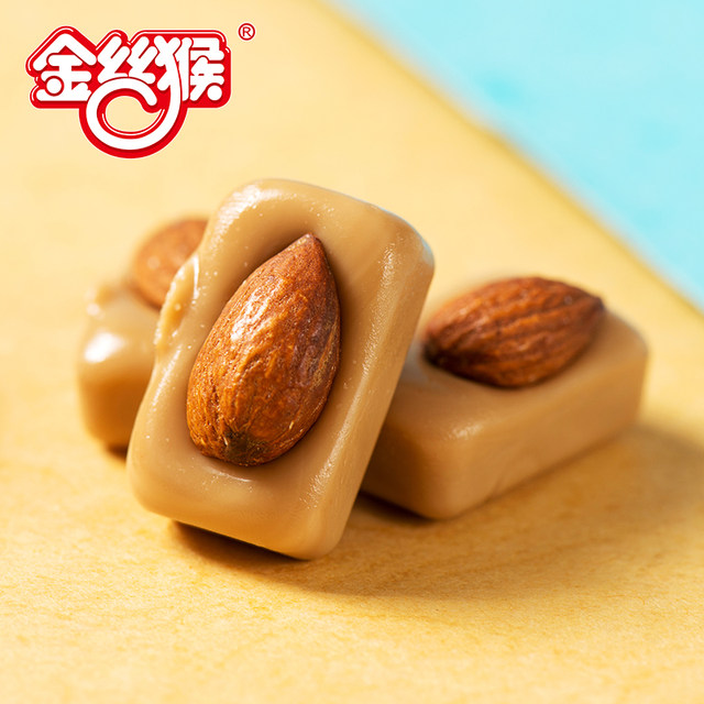 Golden monkey fragrant fruit milk crisp candy 72g*3 bags of almond ...