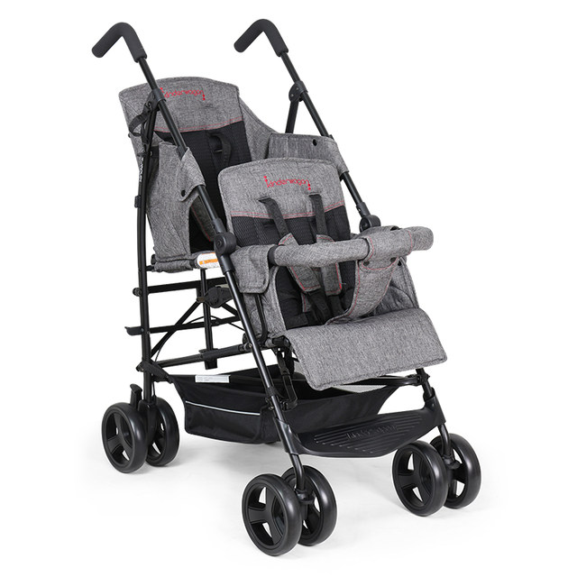 American Kinderwagon twin baby stroller double size treasure second ...