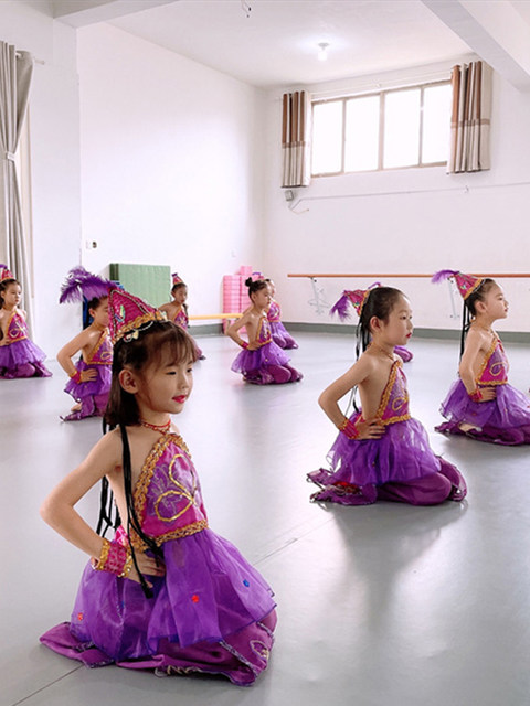 Douyin Zijin dance same style children's costumes Xixia drum baby ...