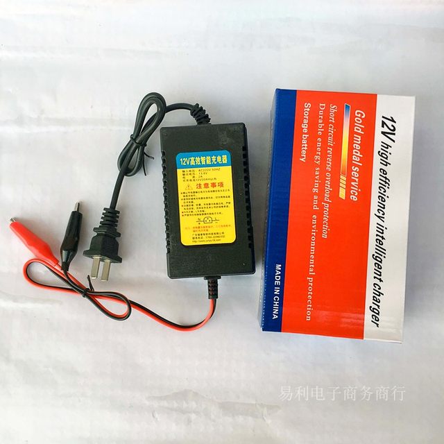 Clip charger 12V2A rechargeable single 12V 10-15-20AH lead battery ...