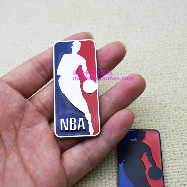 Creative NBA basketball car label metal slam dunk label body ...
