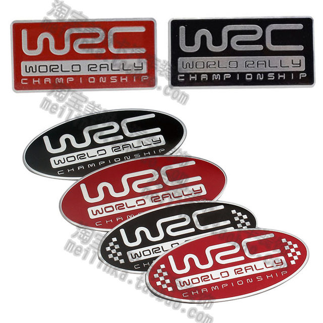 Metal modified WRC car label label rally sports car sticker leaf board ...