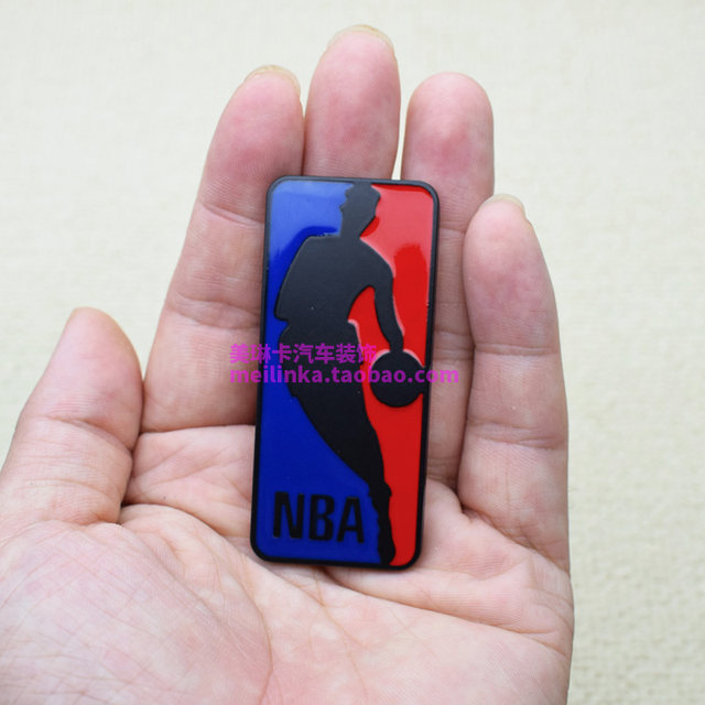 Creative NBA basketball car label metal slam dunk label body ...