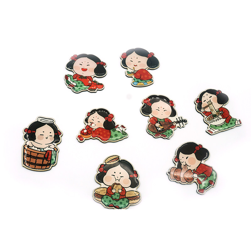 Tang Xiaoxi Epoxy Fridge Sticker - Cartoon Design from Xi'an Museum ...
