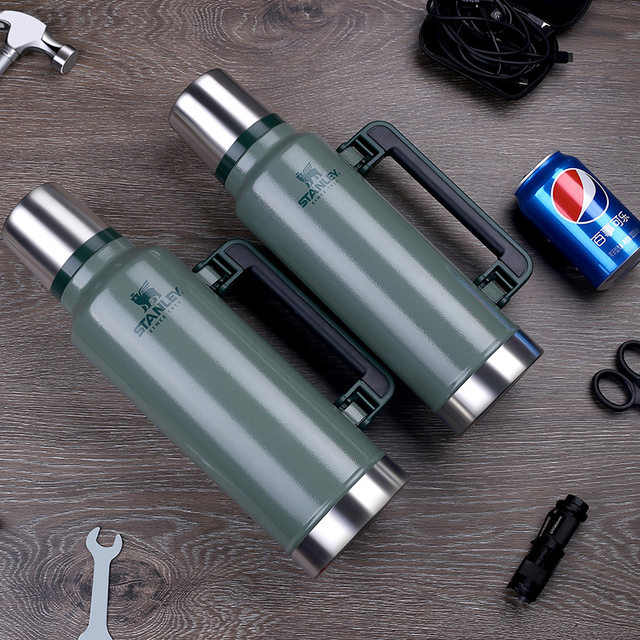 STANLEY thermos kettle 304 stainless steel large capacity retro outdoor camping travel portable ...