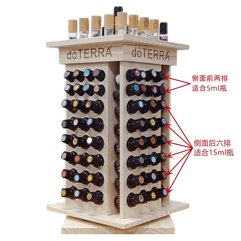 Rotating Essential Oil Bottle Storage Display Rack Shipped Directly ...