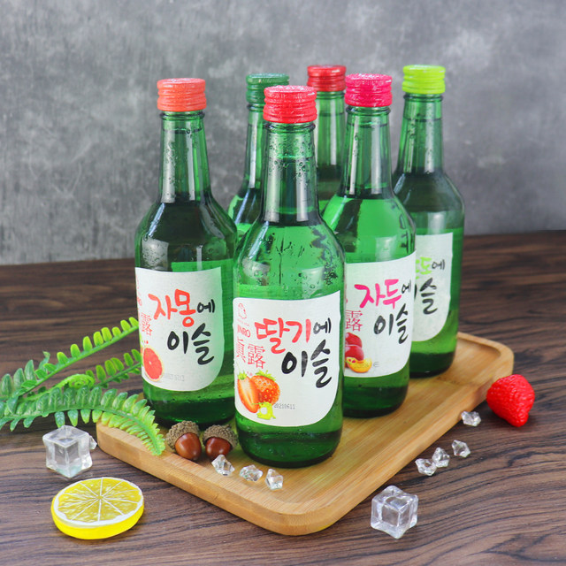 South Korea imported Jinro soju original bamboo charcoal strawberry ...