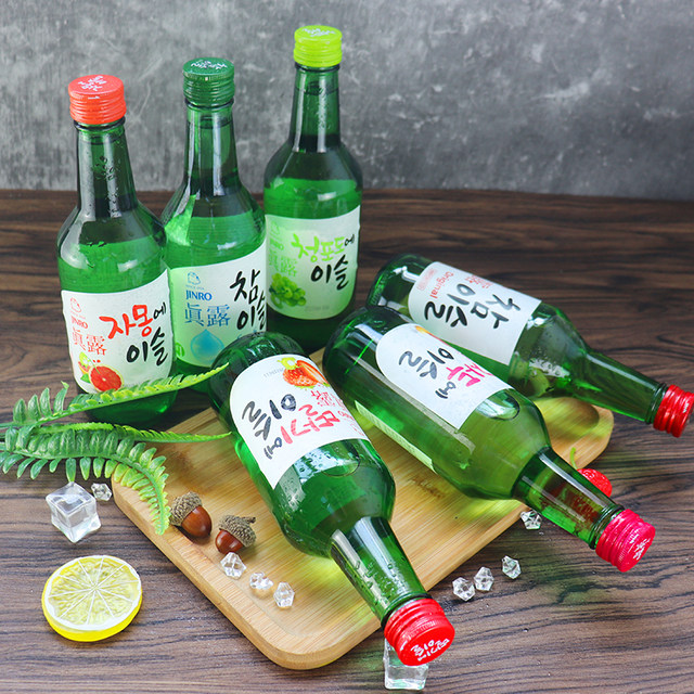 South Korea imported Jinro soju original bamboo charcoal strawberry ...