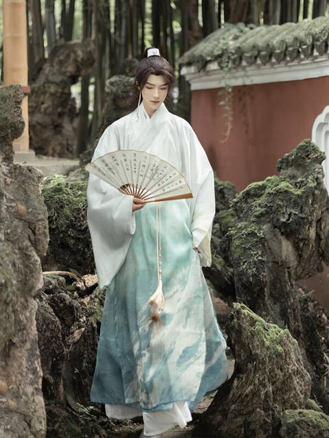 Jiaojing Caoxian Hanfu men's clothing Jinjiangnan Ming-style ancient ...