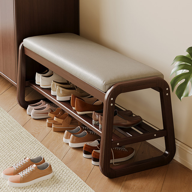 Shoe-changing stool for small apartments at the door of the home. Solid ...