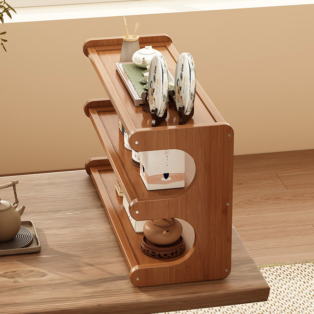 Tea cup rack, tea set storage rack, Chinese style Bogu rack, tea room ...