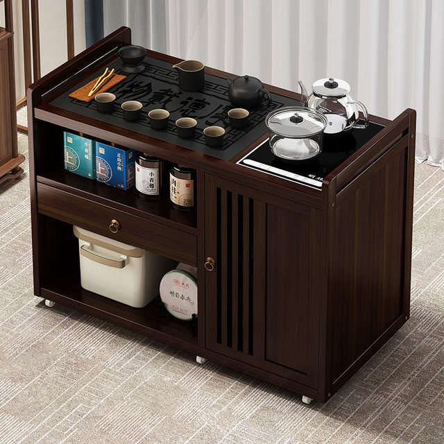 Mobile tea table, kettle, balcony, small tea table and chair ...