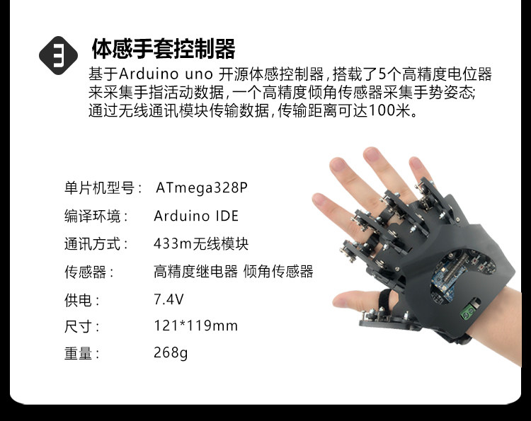 Bionic synchronous mechanical hand / somatosensory robot accessories ...