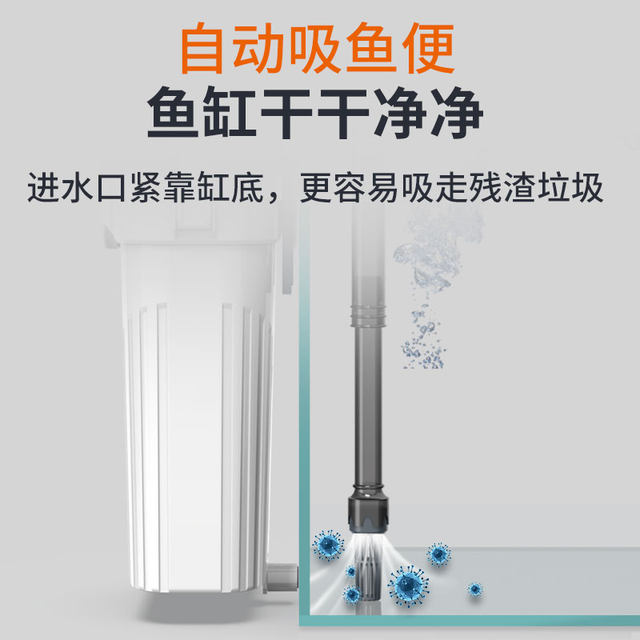 Old fisherman wall-mounted fish tank filter cycle silent fully ...