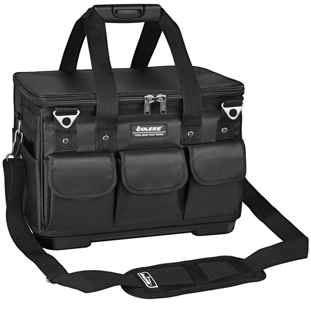 BOLE shoulder portable large size tool bag three-dimensional hard tool ...