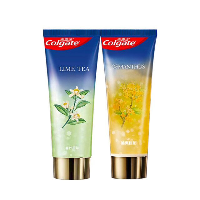 Colgate Icy Fragrance Toothpaste freshens breath, black and yellow ...