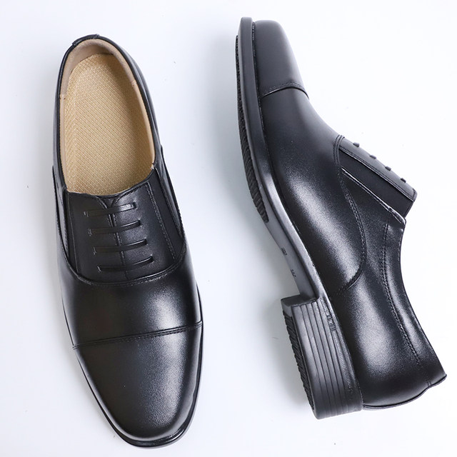 Genuine three-joint leather shoes for men, three-point leather shoes ...
