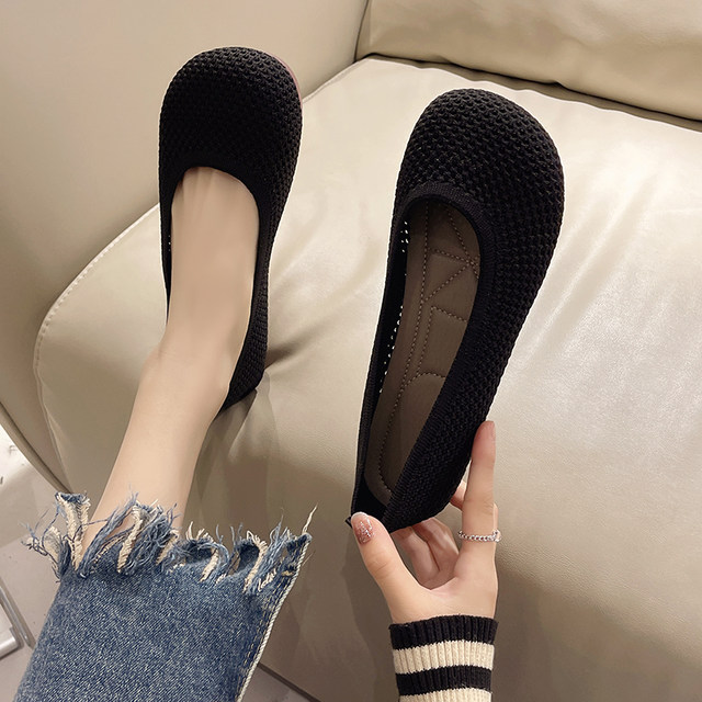Old Beijing cloth shoes work shoes women's soft-soled comfortable work ...