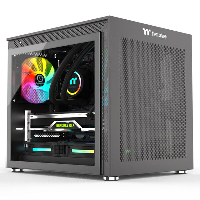 TT desktop computers main box desktop mini ITX steel shadow small steel ...