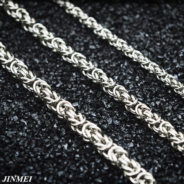 Titanium steel necklace men's Thai Buddha chain braided chain without ...