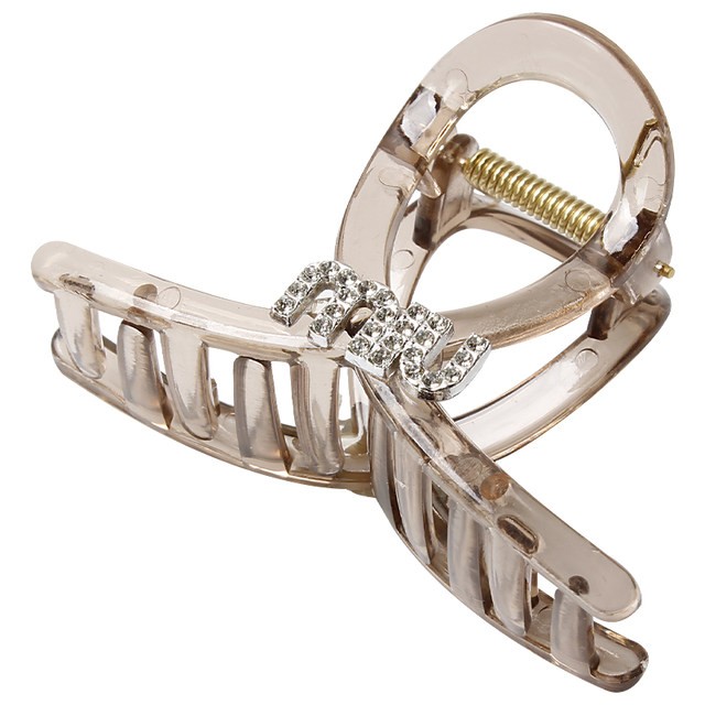 Rhinestone letters large hairpin hairpin for women 2024 new style ...