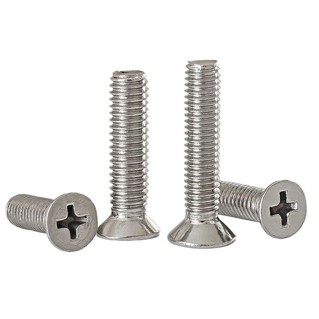 M3M4M5M6M8M10mm201 stainless steel countersunk head screws cross flat ...