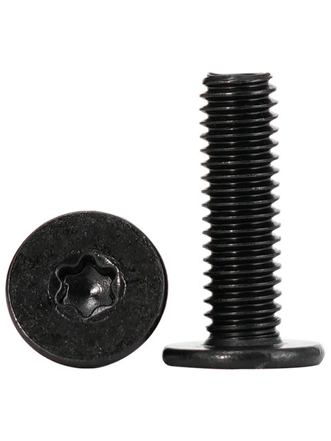 Black 304 stainless steel inner plum blossom CM flat head screw thin ...
