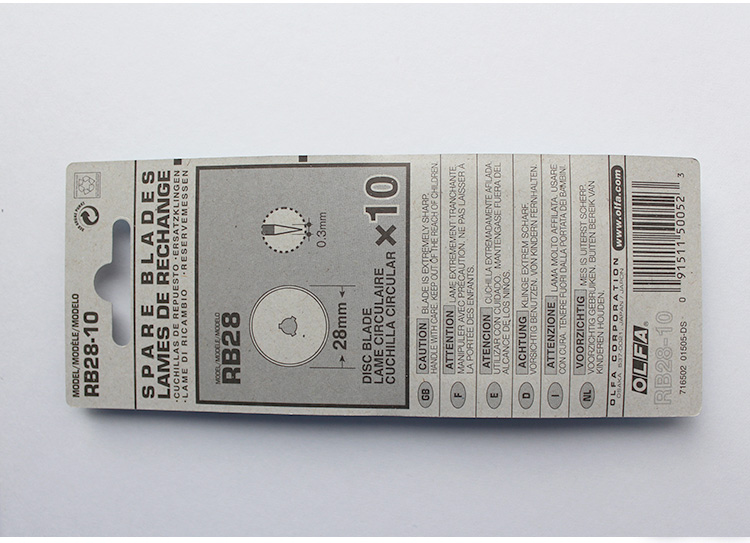 Japan olfa rb28-10 28mm cutting blade | Olfa Hob Blades | Round Blade | Roller Blade