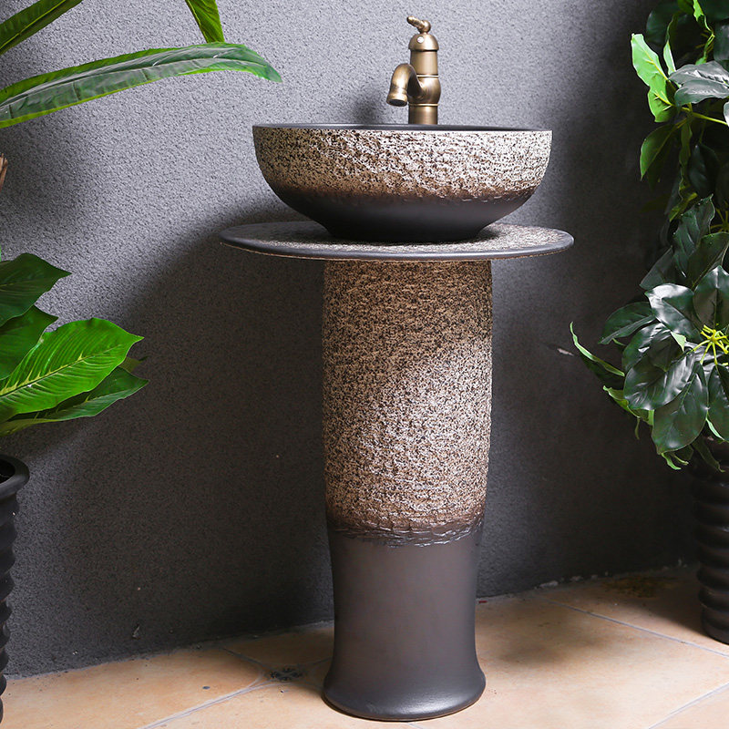 Porcelain Master Ceramic Column Basin - Floor Standing Sink for ...