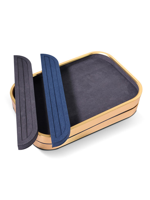 Jin Shijue jewelry tray jewelry display tray metal curved corner ring ...