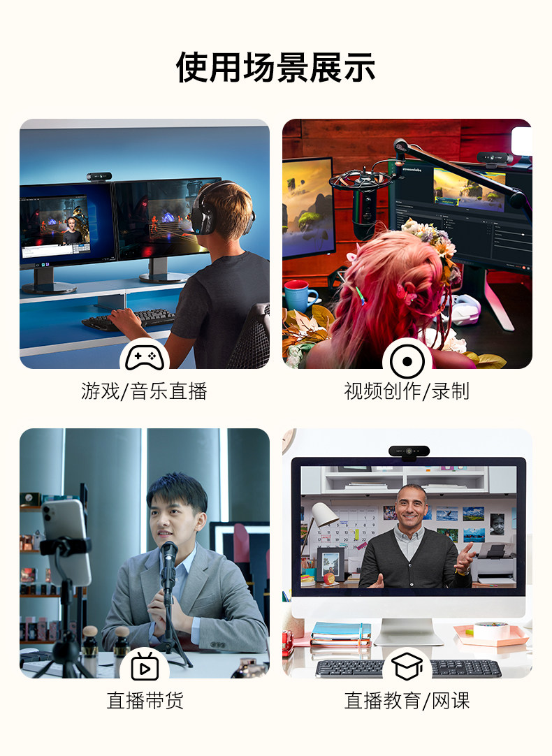 Logitech C1000s 4K Ultra HD Webcam