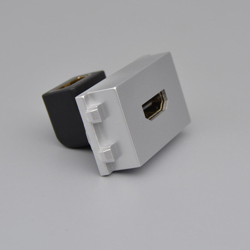 Silver HDMI Elbow Module 90-Degree - High-Definition Digital TV Port ...