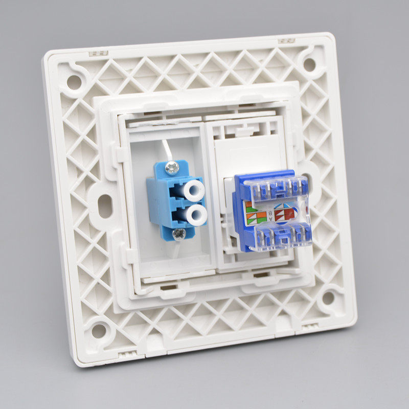 Sawl S-large Board LC Fiber Optic Network Panel Socket - 86 Type ...