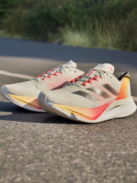 Adidas ADIZERO Boston Boston 12 men's marathon shock-absorbing running ...