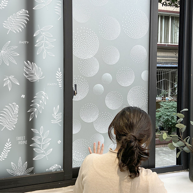 Window glass sticker light-transmitting opaque bathroom bathroom anti ...