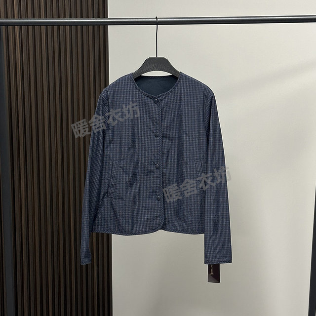 Feima Dian 241829 Autumn New Solid Color Cardigan Simple Round Neck ...