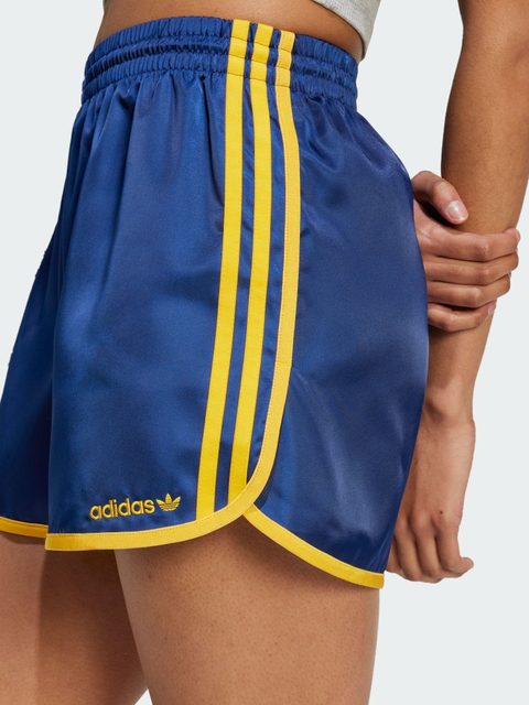 Comfortable Satin Sports Shorts Women's Adidas Official Triple Leaf IX3545