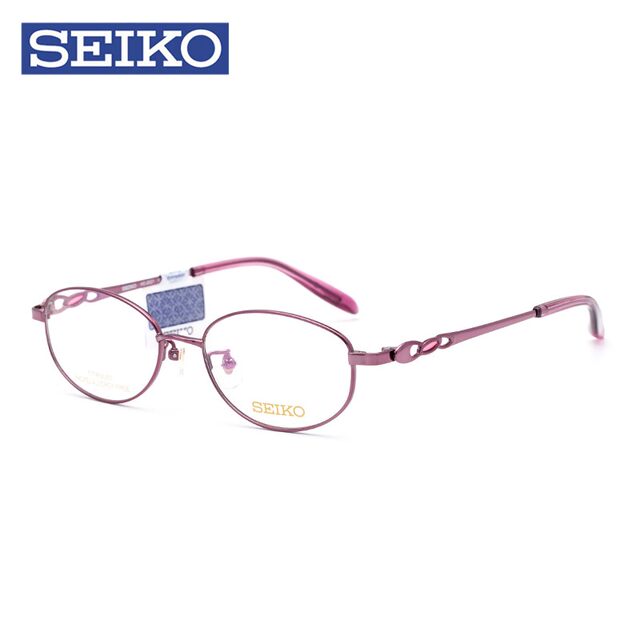 Seiko glasses frame ultra-light titanium frame half-frame elegant women ...