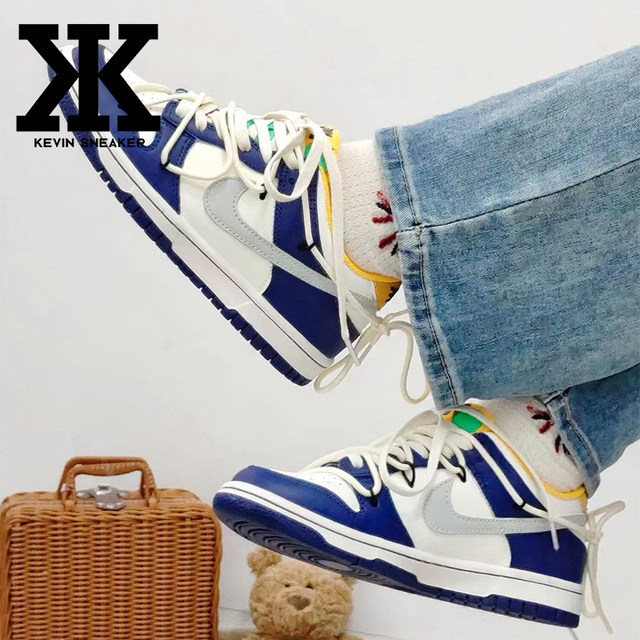 Customized sneakers Nike/Nike DunkLow steam puppet Ivory Coast retro ...