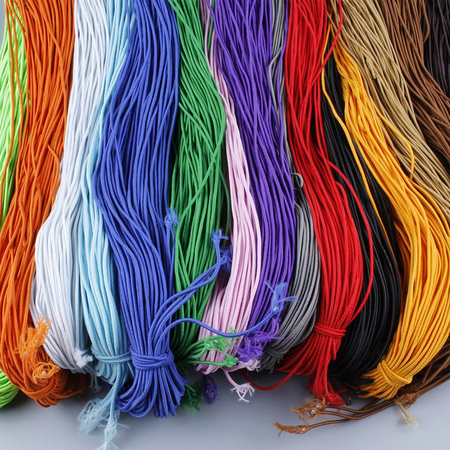 1.5mm core-spun elastic thread rubber band elastic thread beaded prayer ...