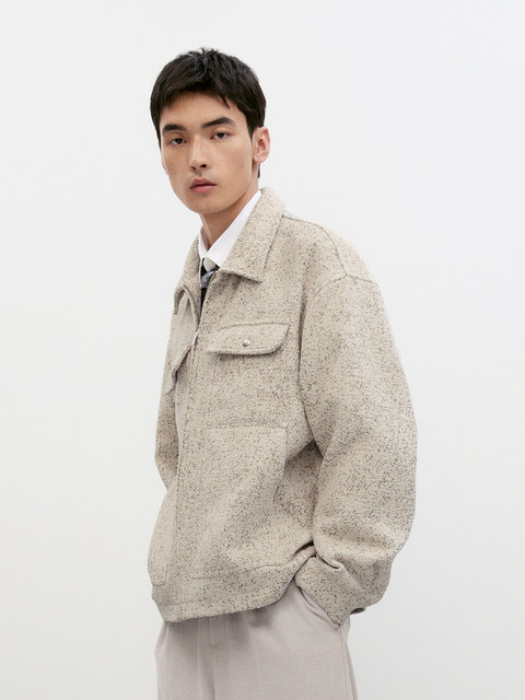 GXG men's clothing, small fragrance style jacket, men's casual loose high-end jacket, commuting ...